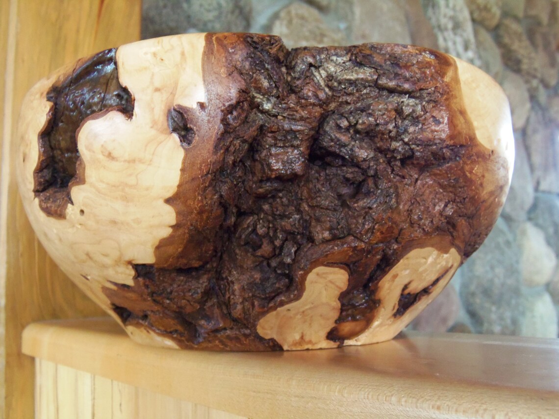 Adirondack Large Burl Bowl - Etsy