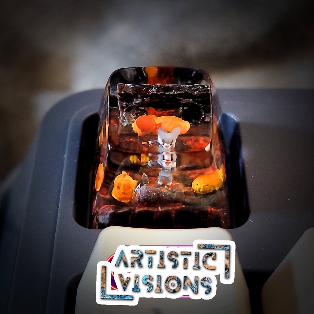IT Pennywise the Clown Balloon Keycap , Horror Keycap , Halloween ...