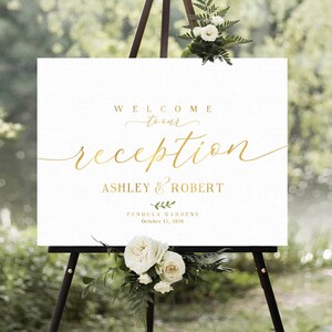 Reception Welcome Sign Wedding Reception Sign Wedding - Etsy