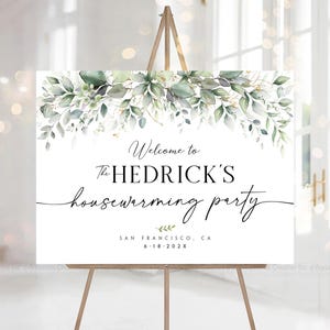 Housewarming Welcome Sign, Housewarming Party Sign, Housewarming Party ...