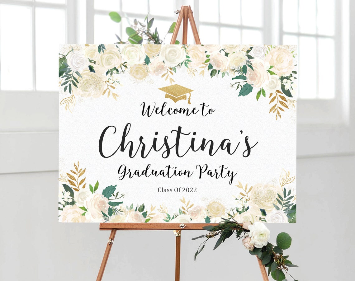 Graduation Welcome Sign Graduation Sign Party Graduation | Etsy