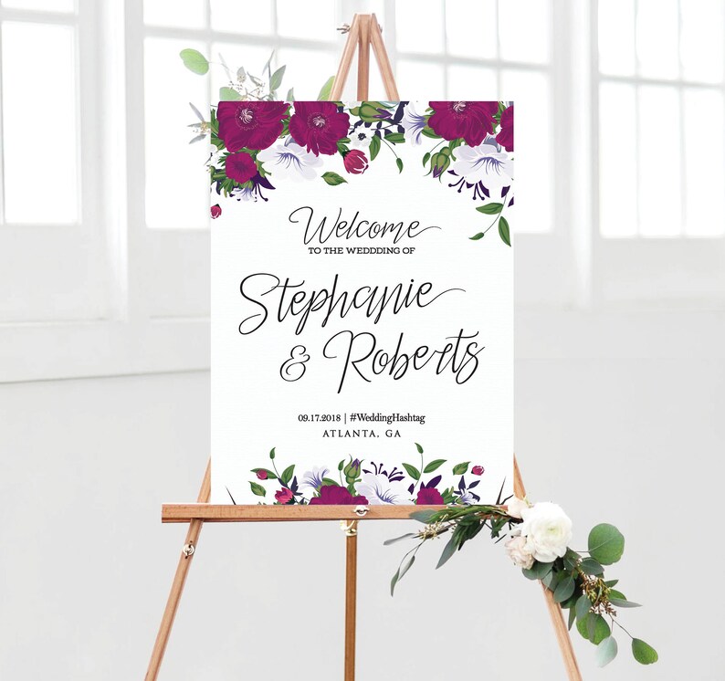 Wedding Welcome Sign Reception Sign Wedding Sign Wedding | Etsy