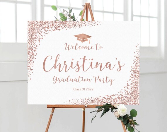 Graduation Welcome Sign Graduation Sign Party Graduation | Etsy