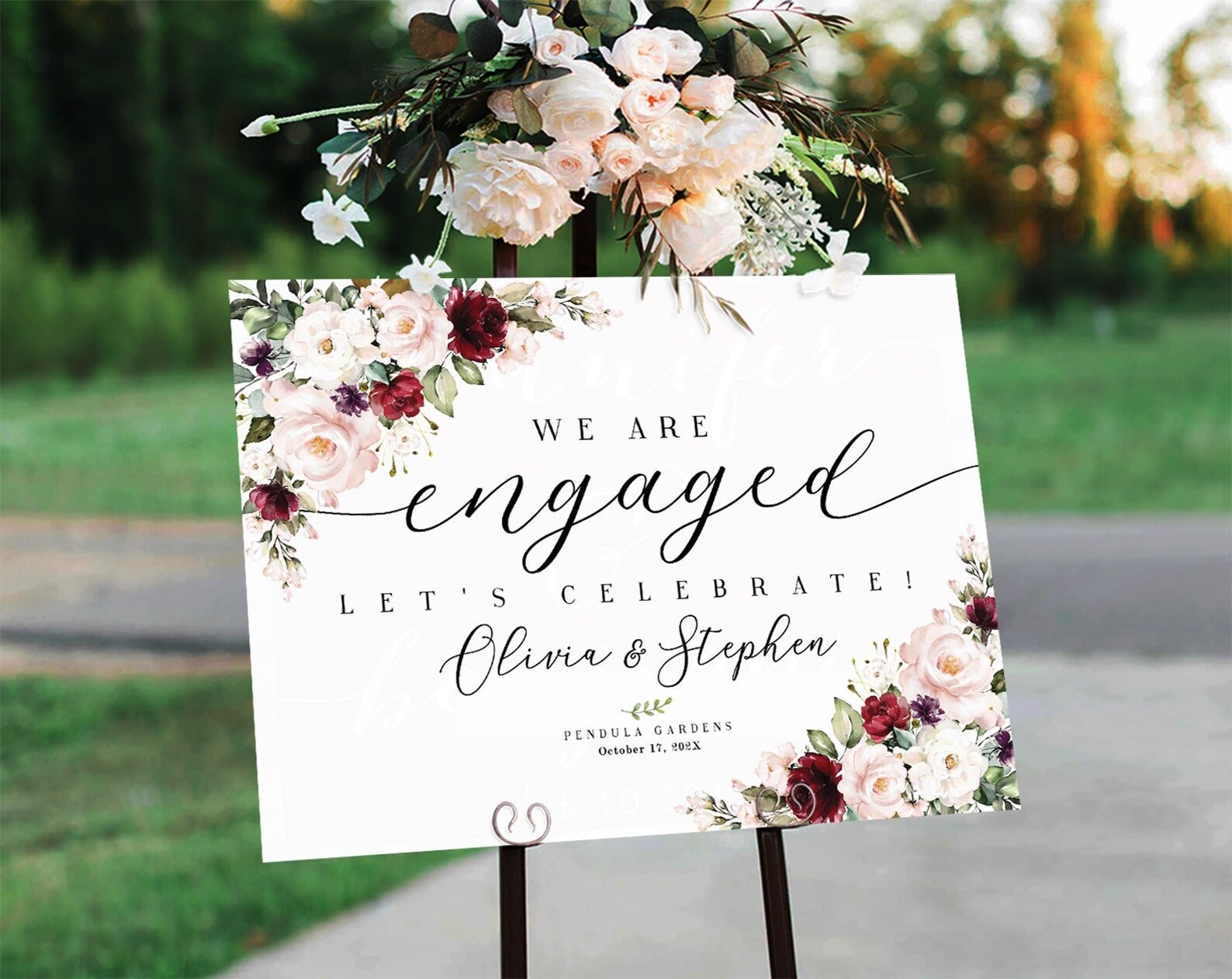 Engagement Welcome Sign Engagement Decorations Engagement - Etsy