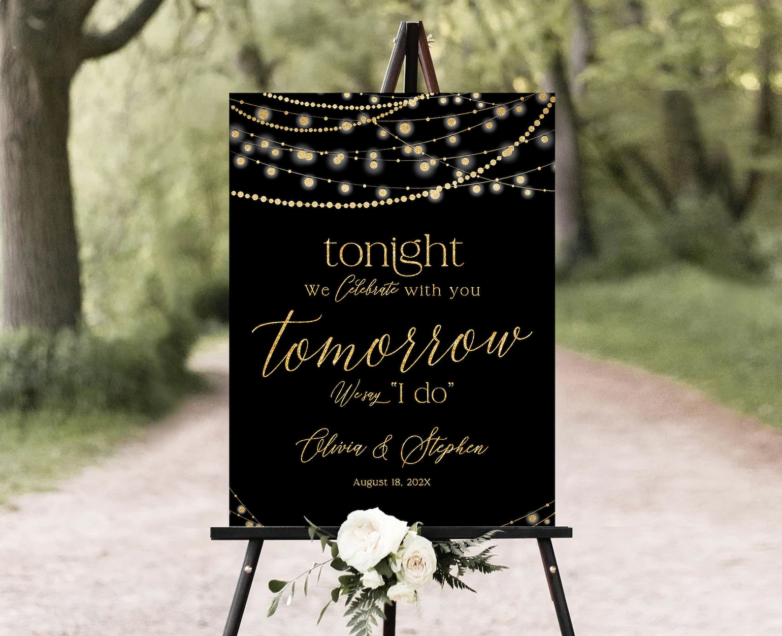 Rehearsal Signs the Night Before Sign Rehearsal Dinner Sign - Etsy