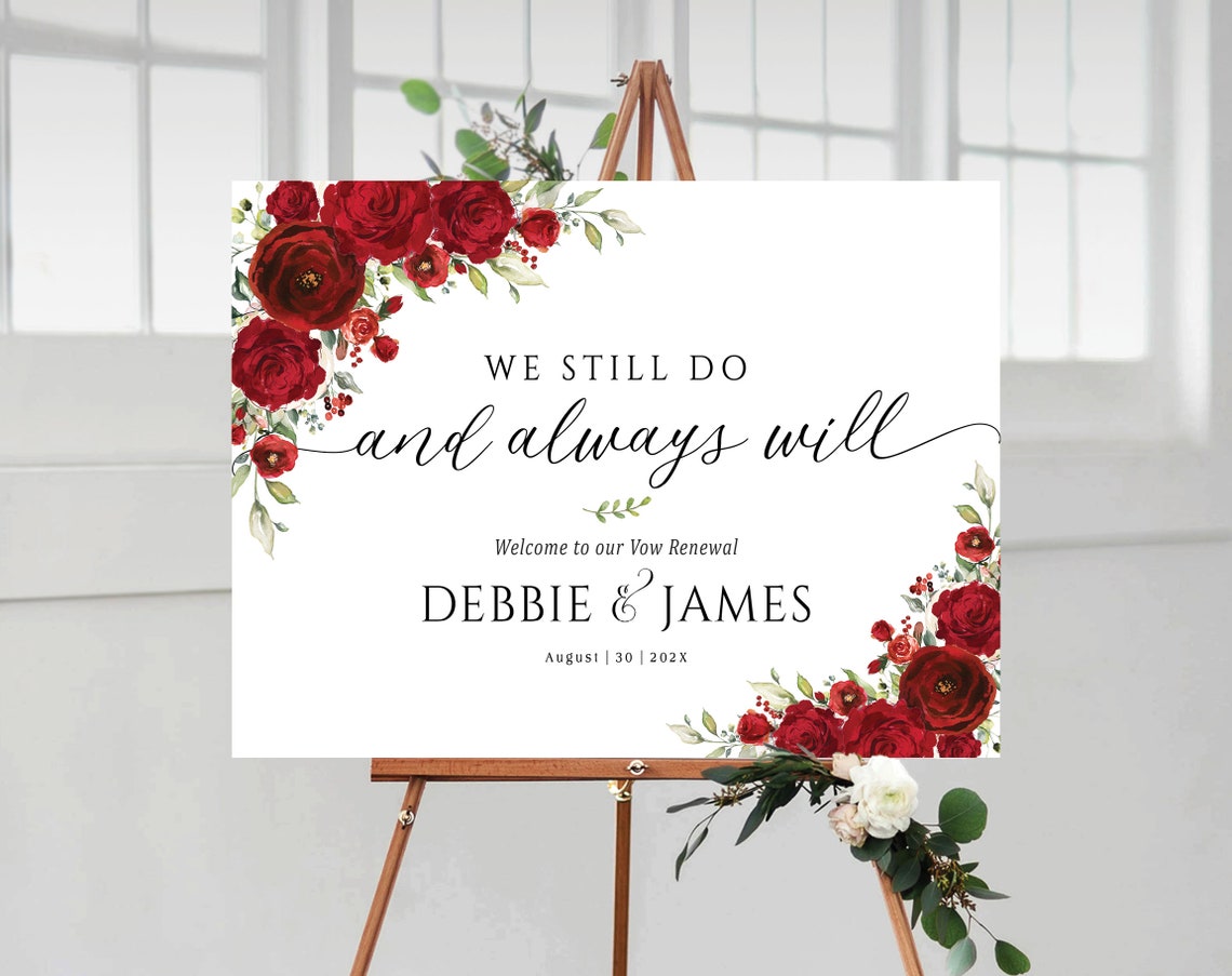 Vow Renewal Decor We Still Do Sign Vow Renewal Sign - Etsy