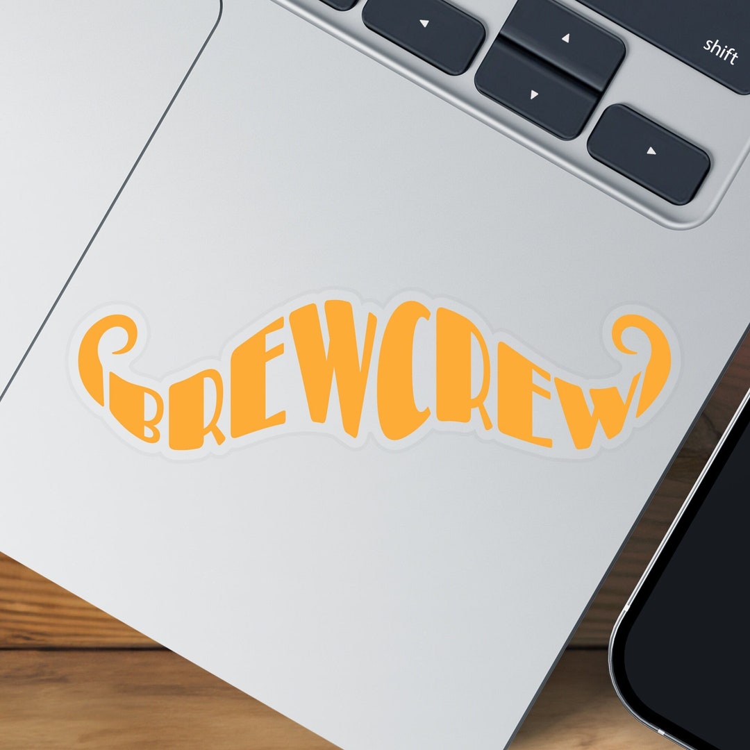 Vinyl Sticker - Brew Crew Mustache - Milwaukee Baseball - Etsy