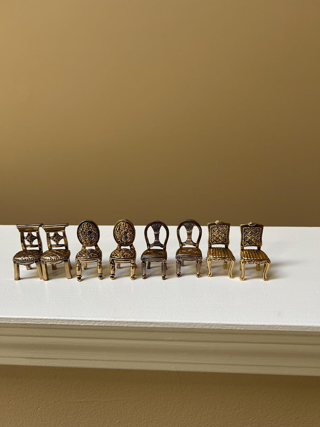 Godinger Silver Art Antique Chair Placecard Holders Set of 8 Fine ...