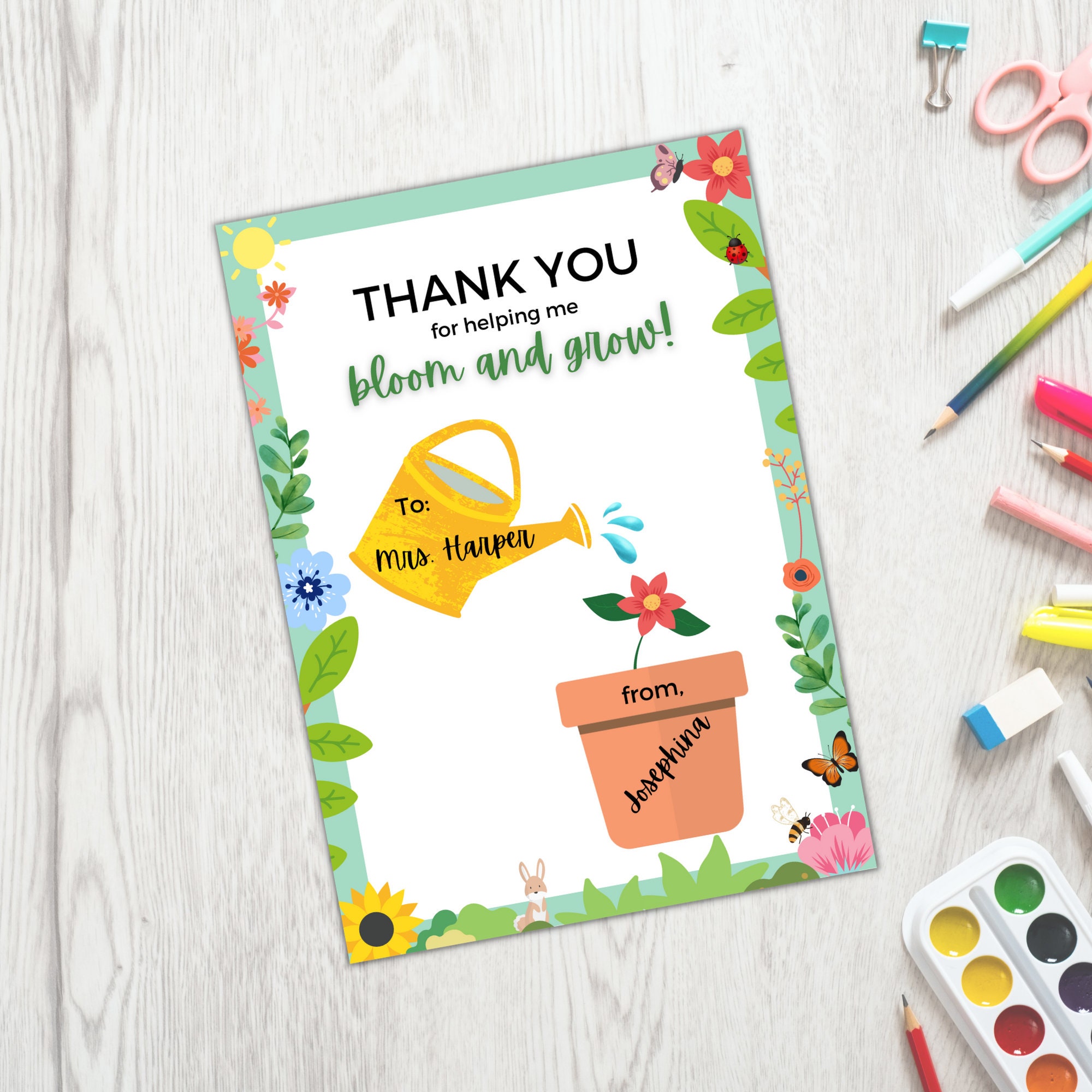 Teacher Appreciation Gift Tag Editable Teacher Appreciation - Etsy