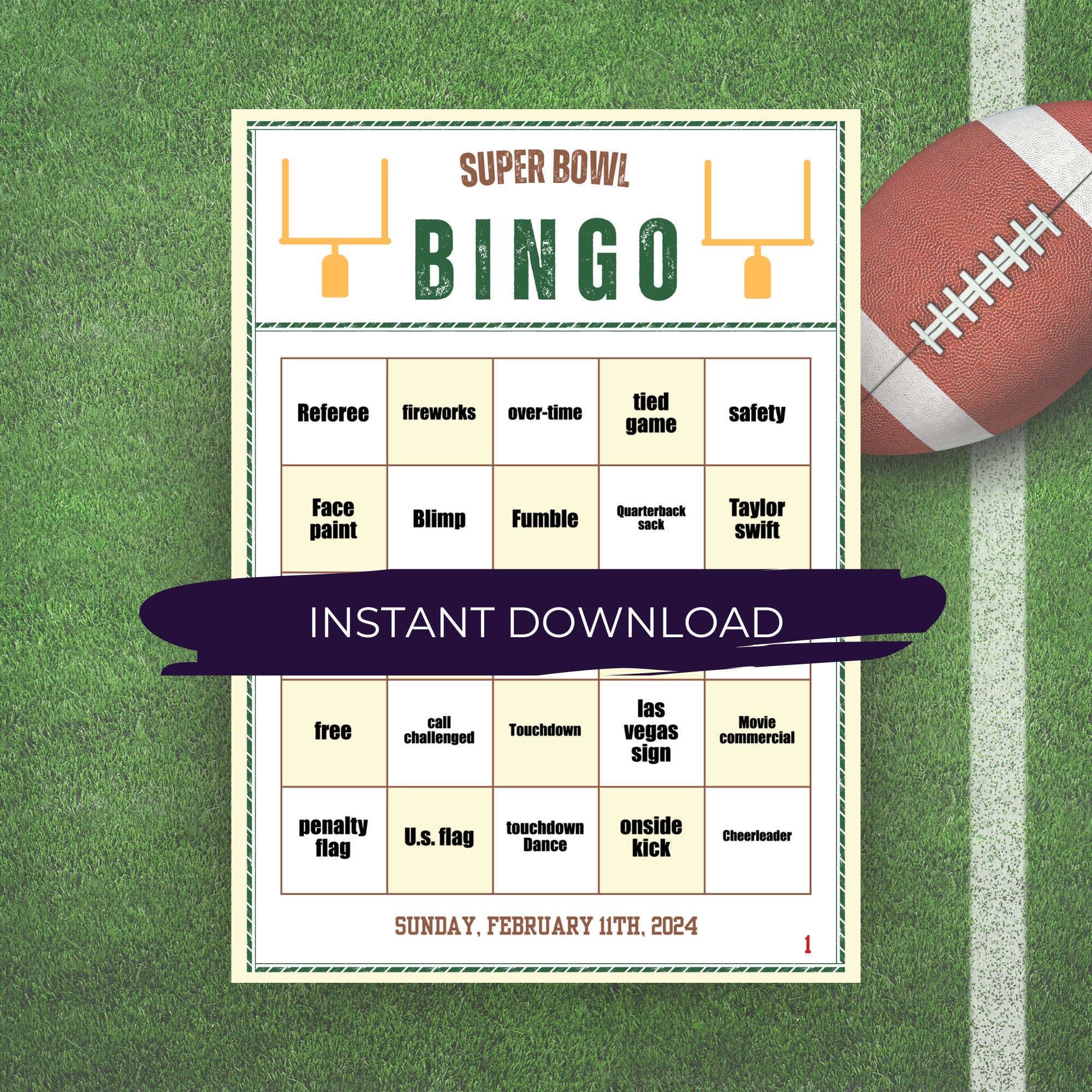 Superbowl Bingo 2024, Football Bingo, Superbowl Bingo, 49ers, Superbowl ...