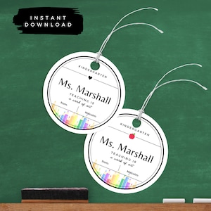 Teacher Appreciation Sticker Template, Teacher Appreciation Gift Box ...