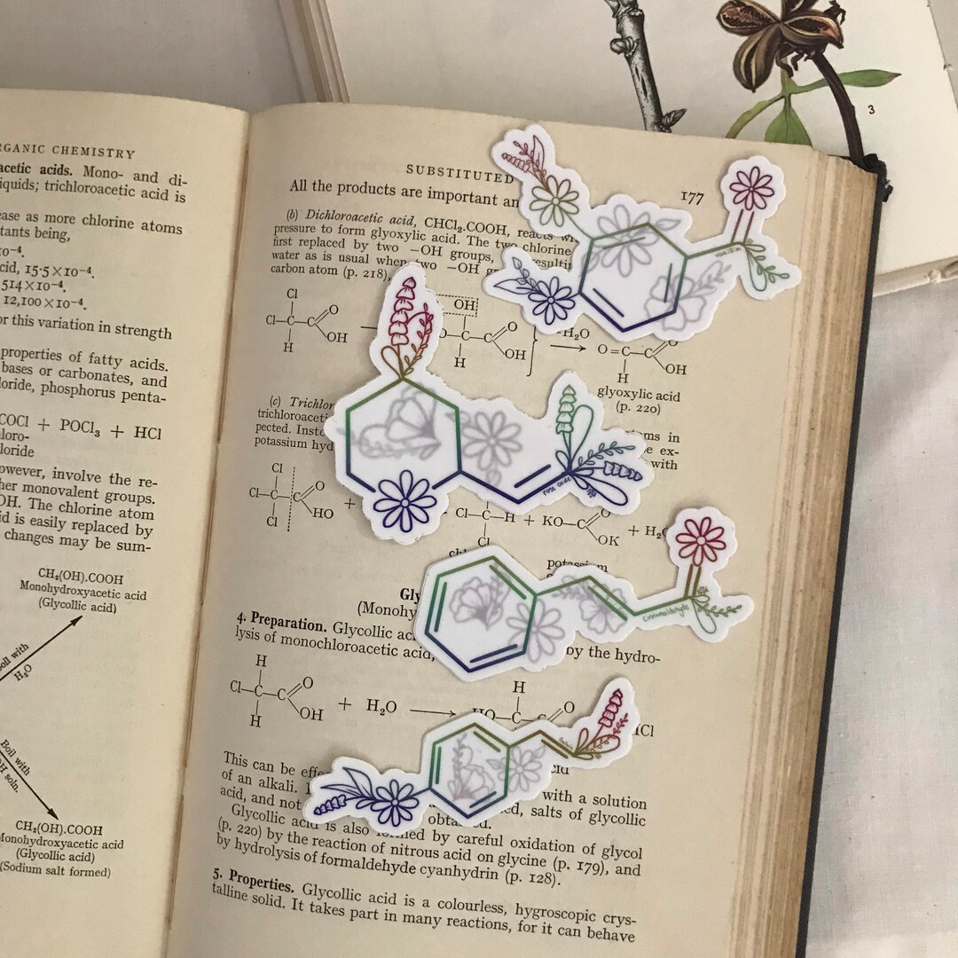 Chemical Scents Sticker Pack | Rose, Aniseed, Vanilla, Cinnamon ...