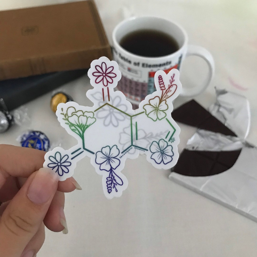 Theobromine Vinyl Sticker | Chocolate Chemical | Science Sticker ...
