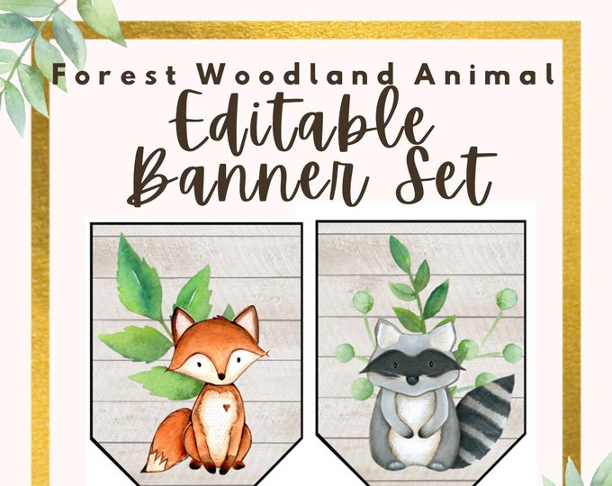 Boho Forest Woodland Classroom Birthday Display - Etsy Australia