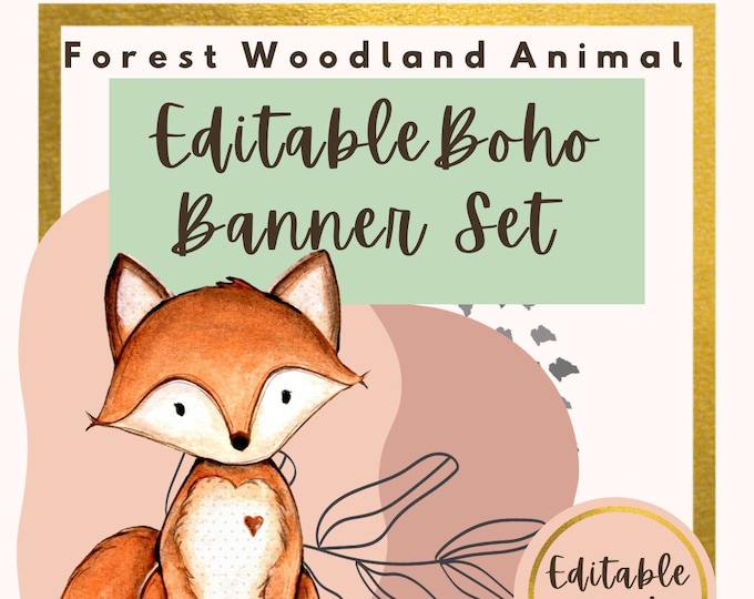 Boho Forest Woodland Classroom Birthday Display - Etsy Australia