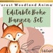 Boho Forest Woodland Editable Banner Set Classroom Decoration - Etsy