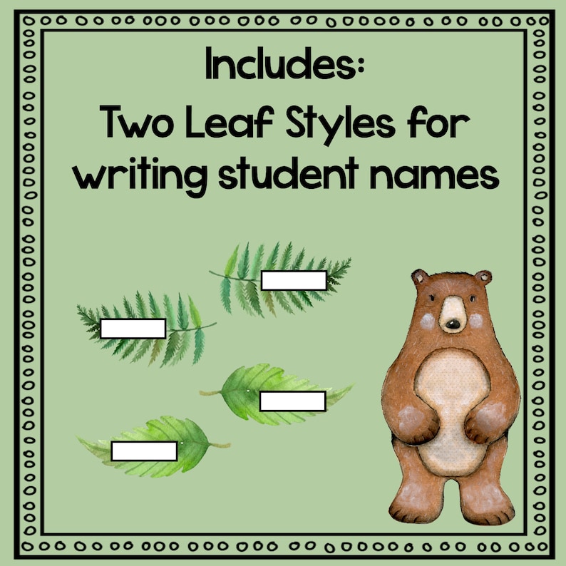 Forest Woodland Classroom Birthday Display - Etsy