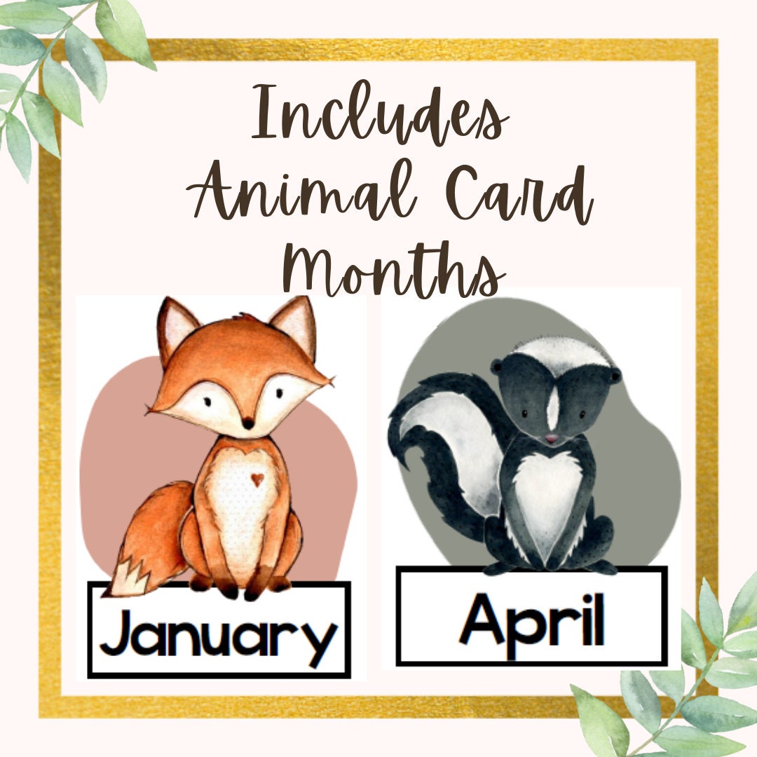 Boho Forest Woodland Classroom Birthday Display - Etsy