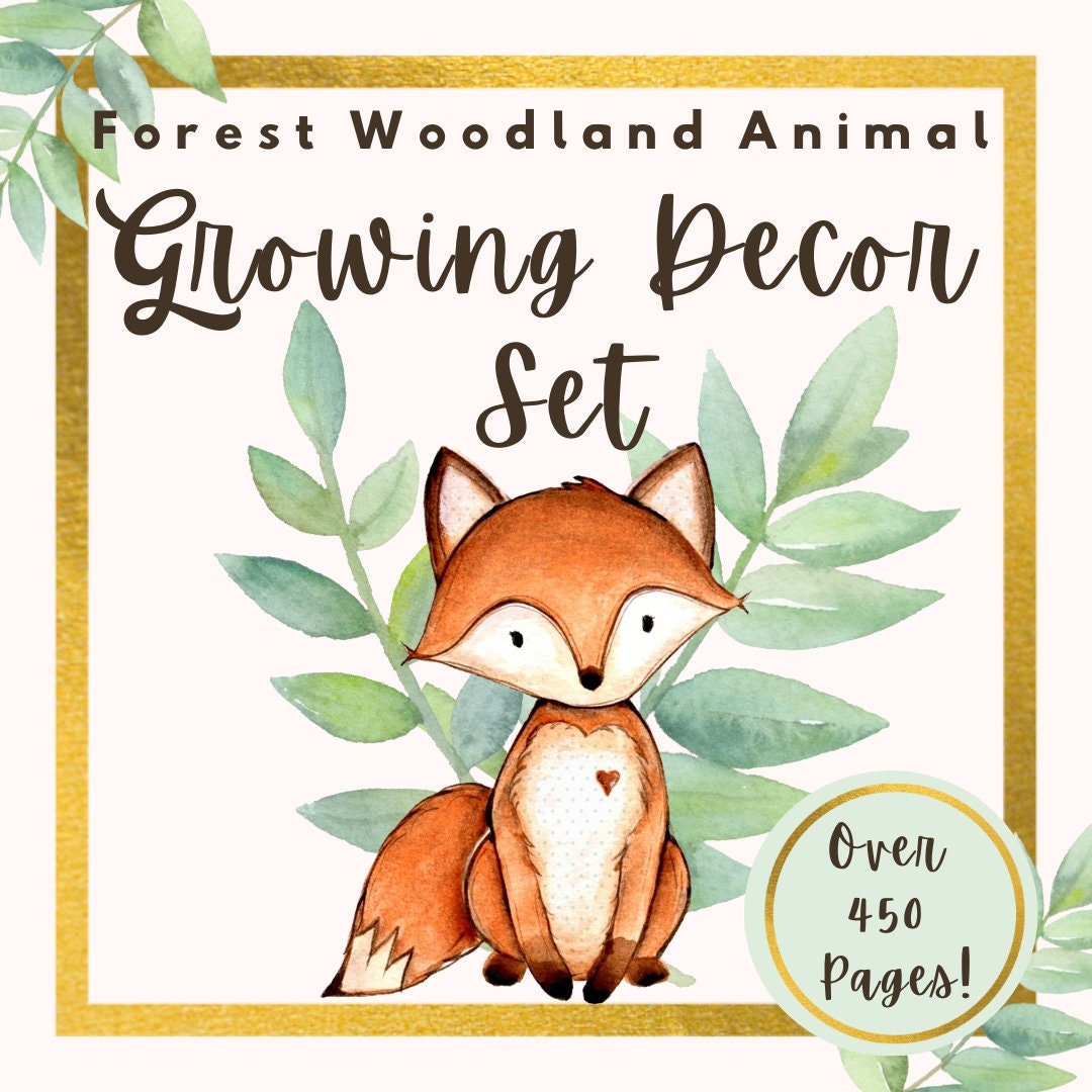 Forest Woodland Animal Classroom Decoration Pack - Etsy
