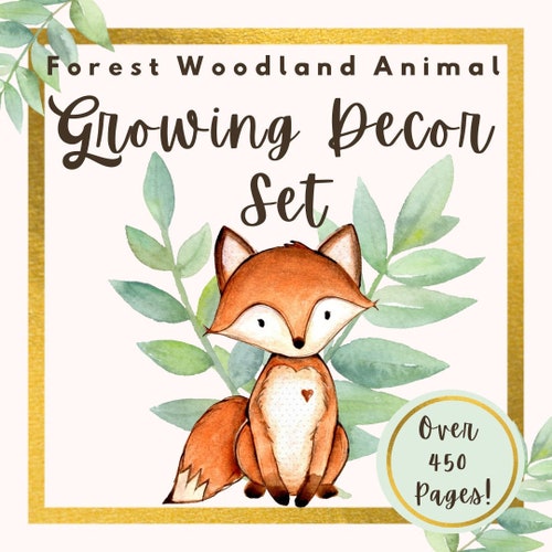 Forest Woodland Animal Classroom Decoration Pack - Etsy