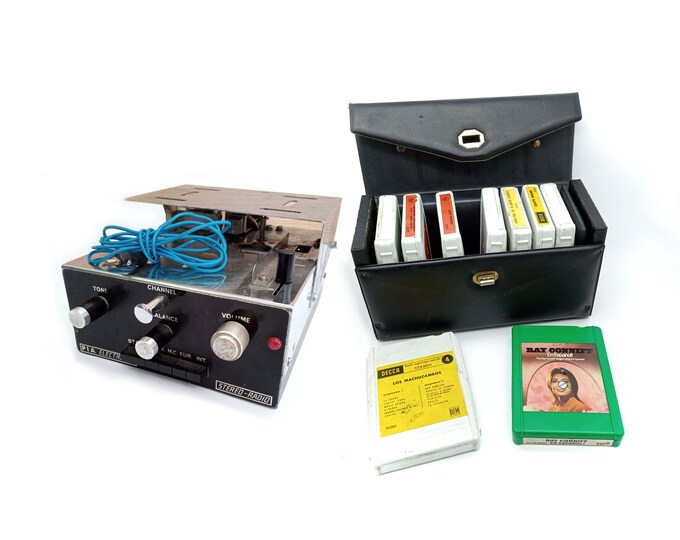 8-track Car Radio Cassette Player 12 Volts PIA Electronics Stereo Radio ...
