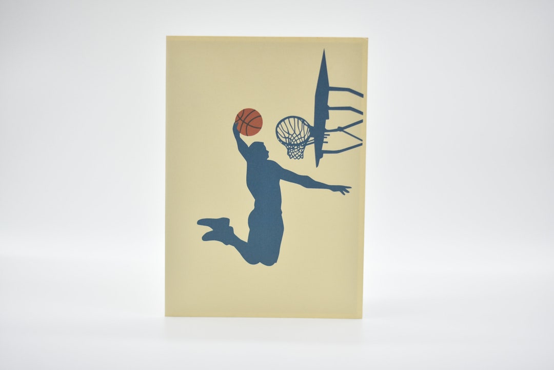 Basketball Pop up Card - Etsy