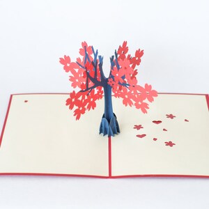 Fall Love Tree Pop up Card - Etsy