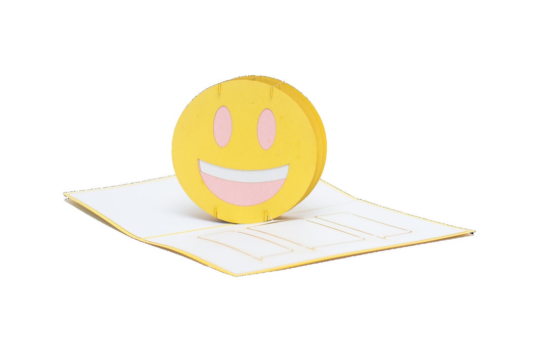Happy Emoji Pop up Card - Etsy