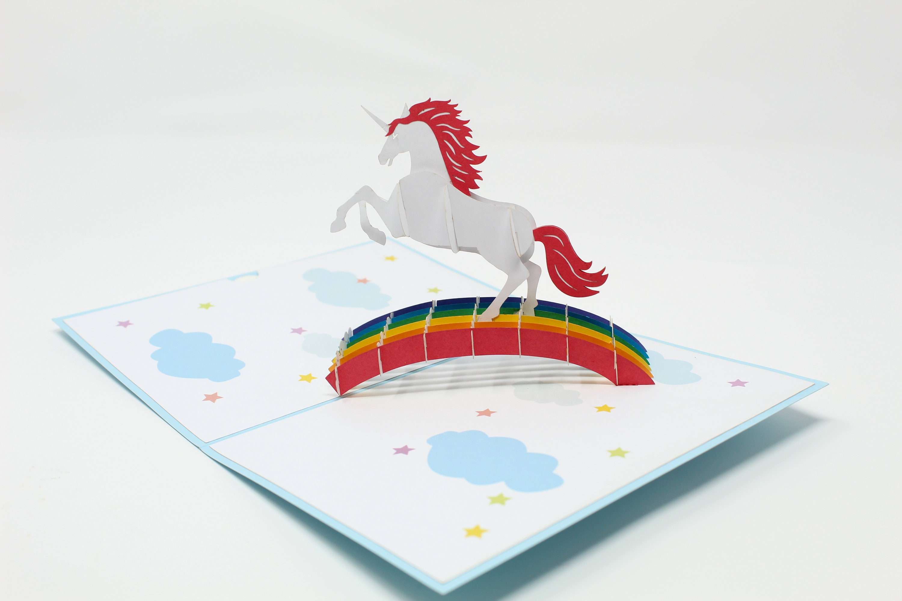 Unicorn Pop up Card - Etsy
