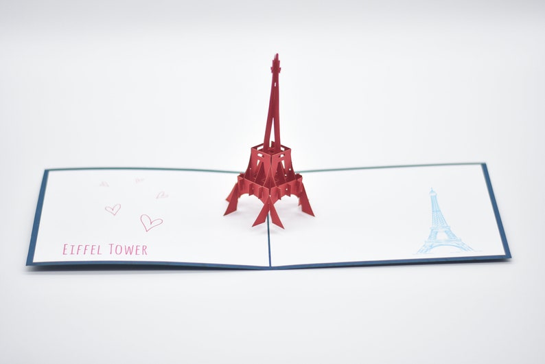 Eiffel Tower Pop up Card - Etsy