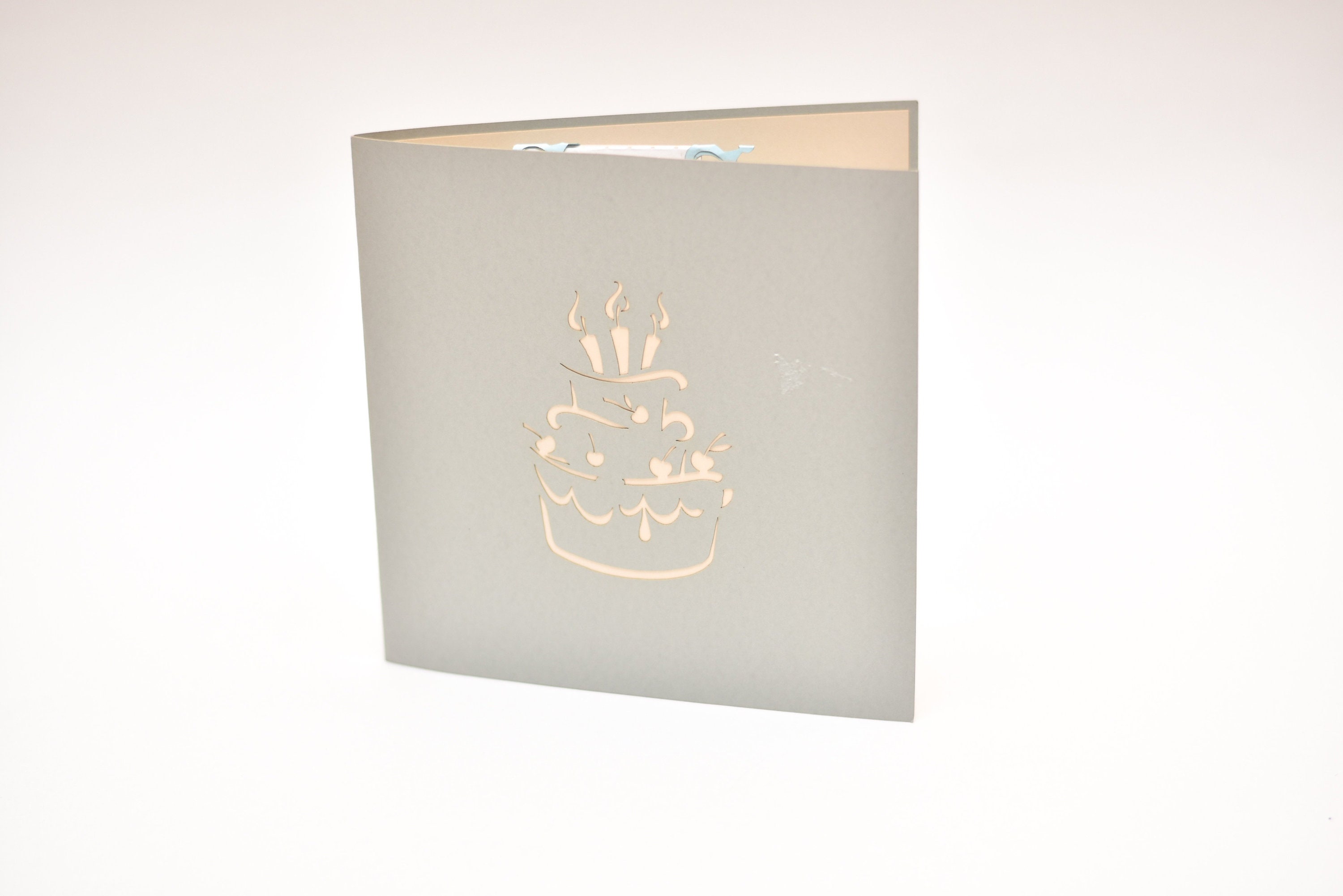 Birthday Cake Pop up Card - Etsy