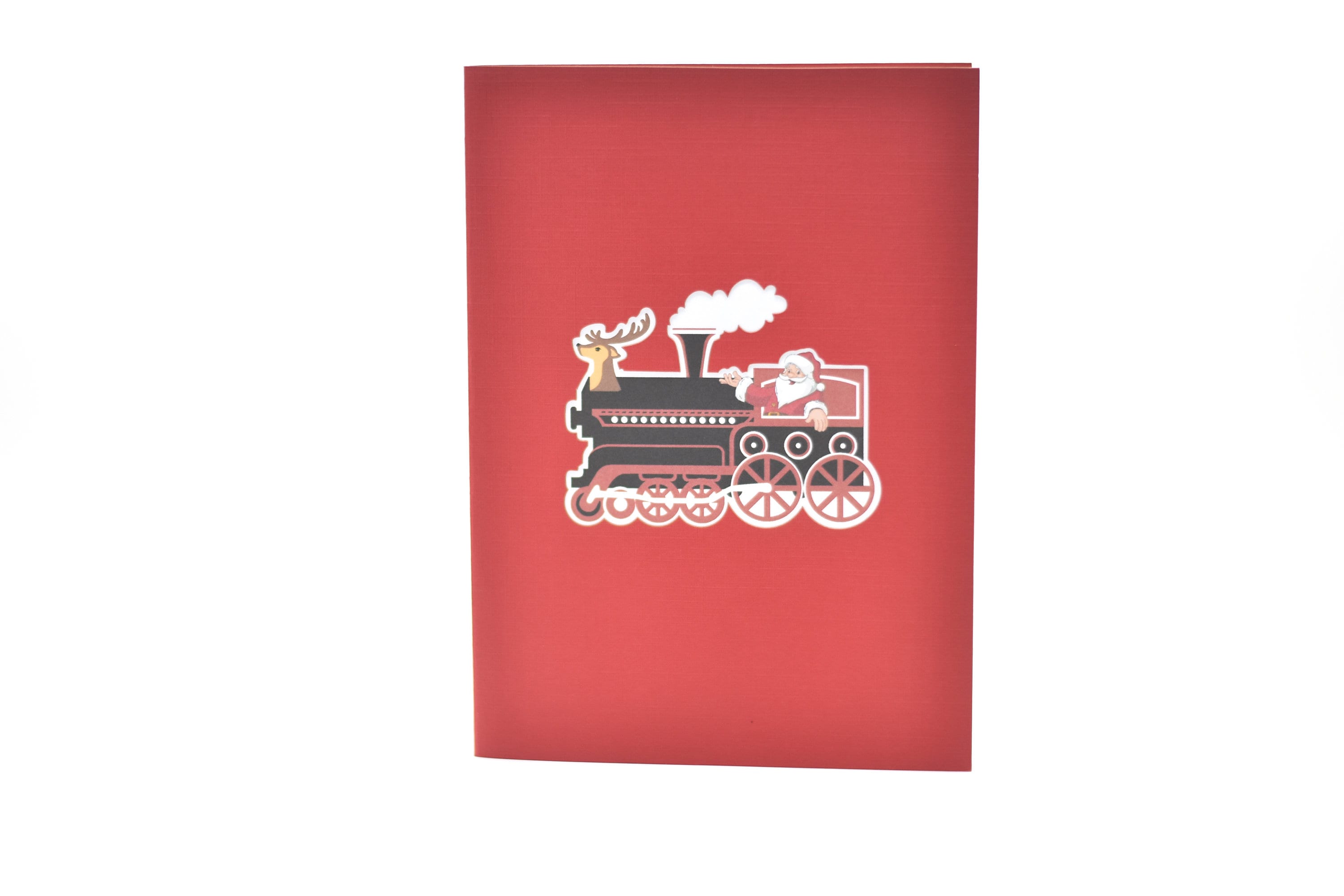 Santa on a Train - Etsy