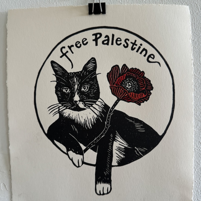Palestinian Cat Art - Etsy