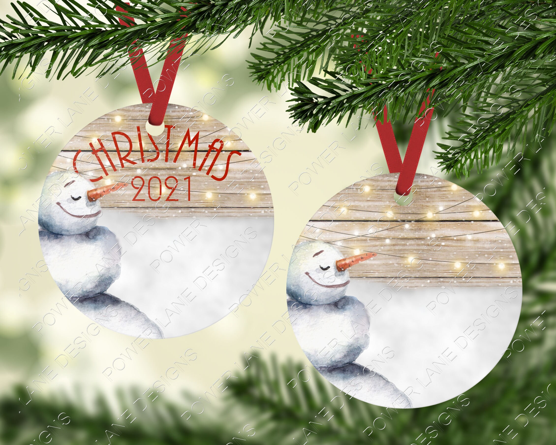 3 Round Ornament Design Christmas Christmas | Etsy