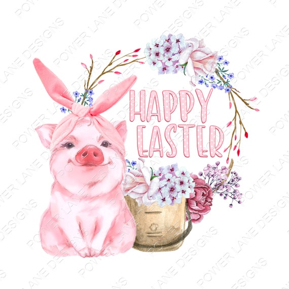 Easter Easter Designs Farmhouse Pig Designs - Etsy