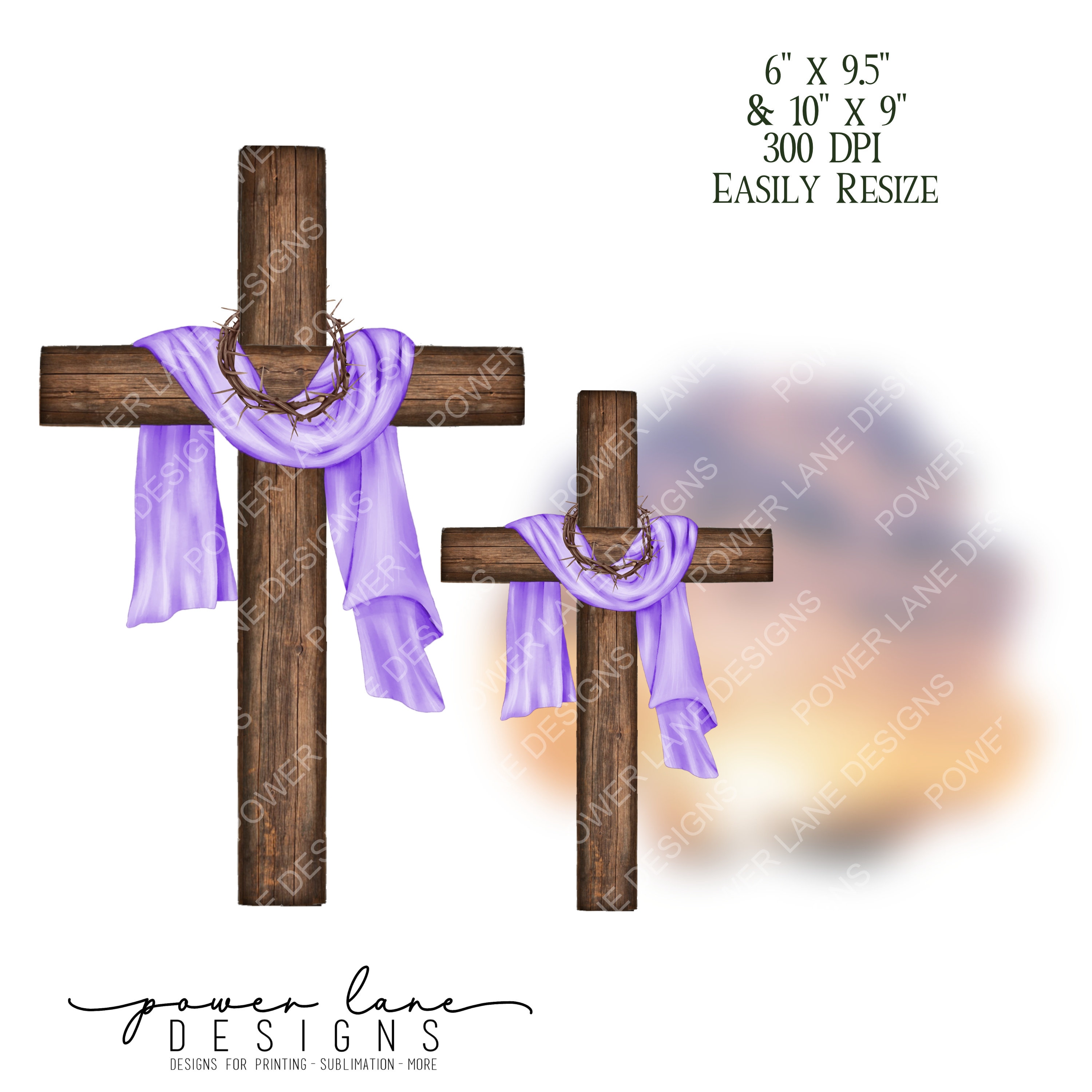 Cross With Cloth Draped