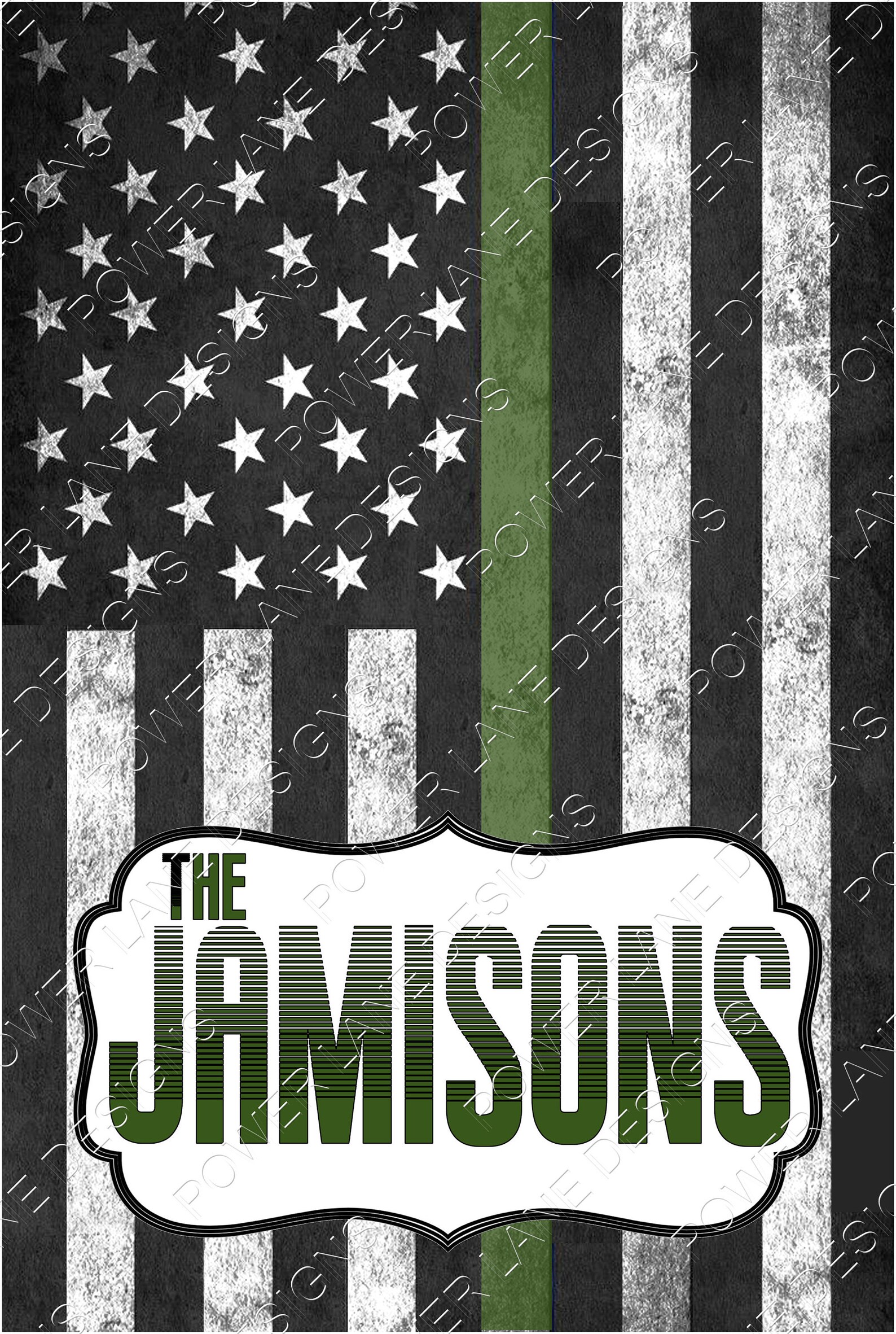 Support Green Line Military Border Patrol Garden Flag - Etsy