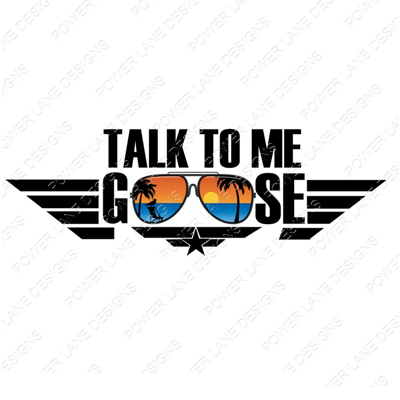 Talk to Me Goose Top Gun Aviator Glasses Beach | Etsy