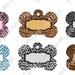 Pet ID Tags - Dog Tag Designs - 10 Blanks - Leopard Print - Conde U5771 ...
