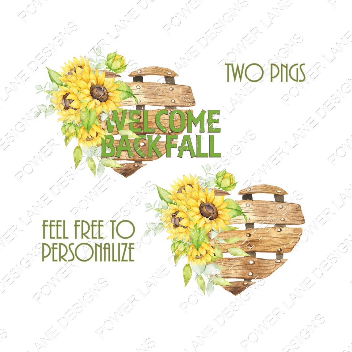 Fall Sunflower Sublimation, Heart Fence Sign, Autumn Design ...