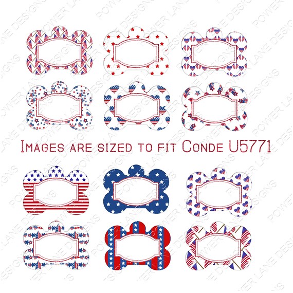 Pet ID Tags Dog Tag Designs 4th of July Patriotic USA | Etsy