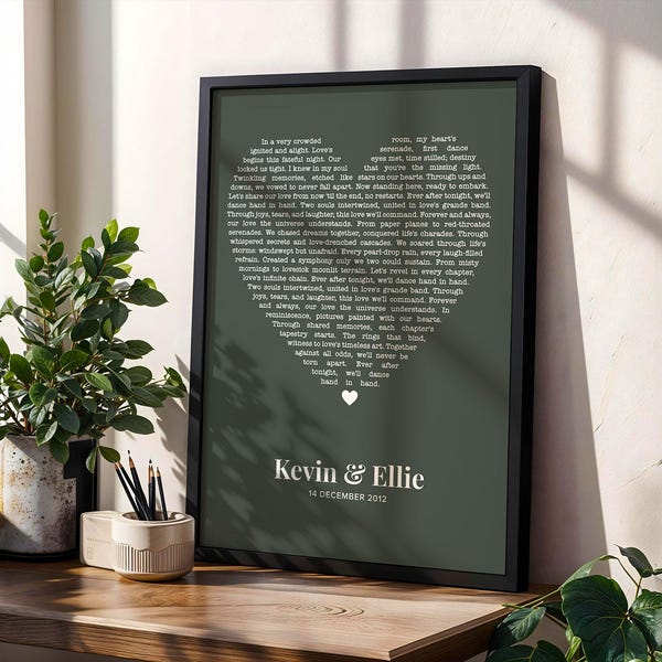 Wedding Lyrics - Etsy