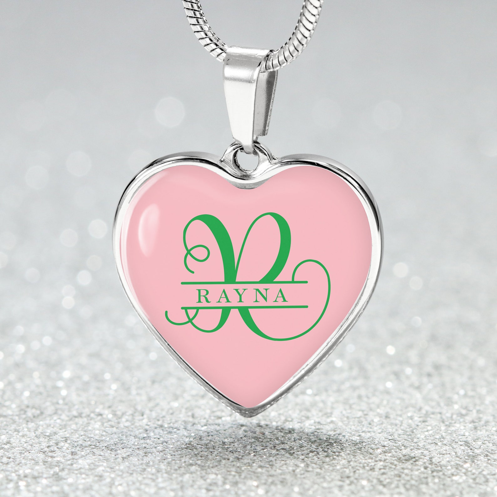 Custom Initial Necklace, AKA Paraphernalia, Alpha Kappa Alpha Sorority ...