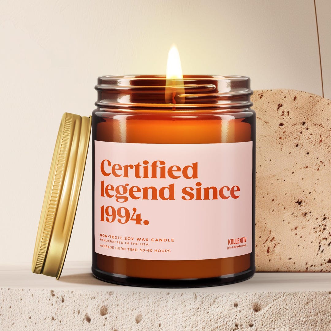 Funny 31st Birthday Gift for Her, 31st Birthday Candle, Certified ...