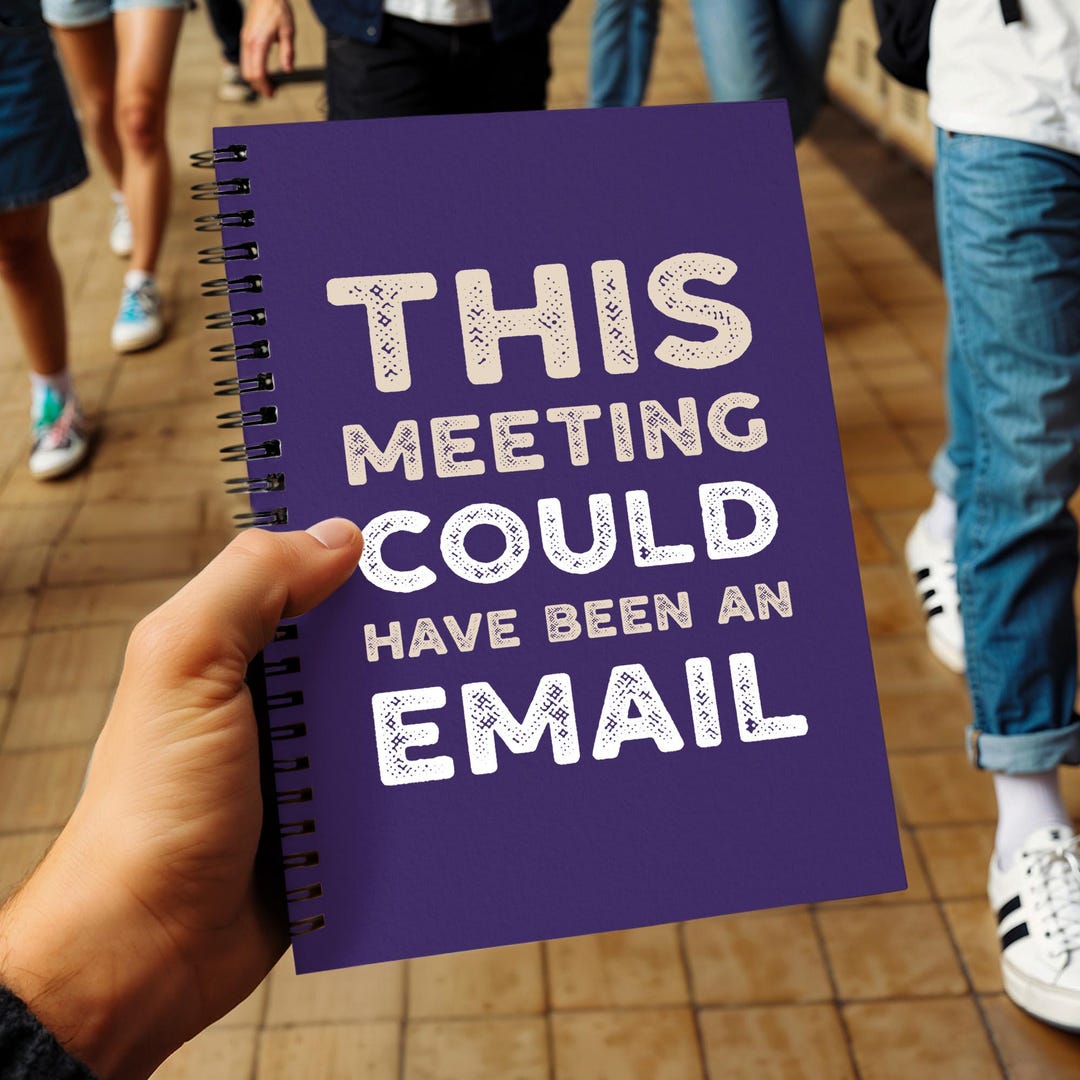 This Meeting Could Have Been an Email, Funny Work Notebook, Sarcastic ...