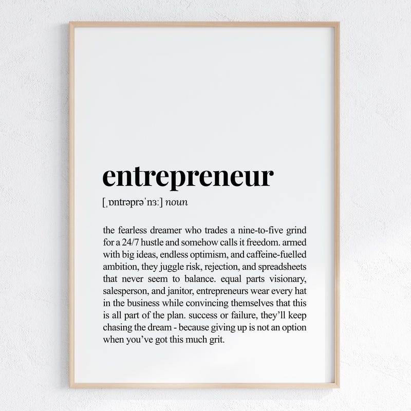 Entrepreneur Wall Art - Etsy