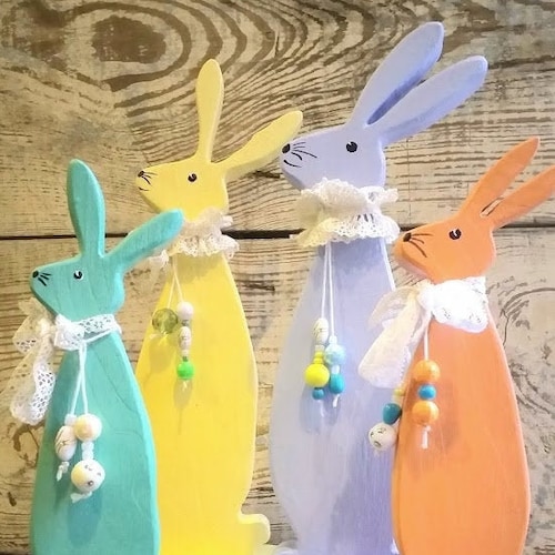 Rustic Easter Bunny Sign Farmhouse Easter Decor - Etsy
