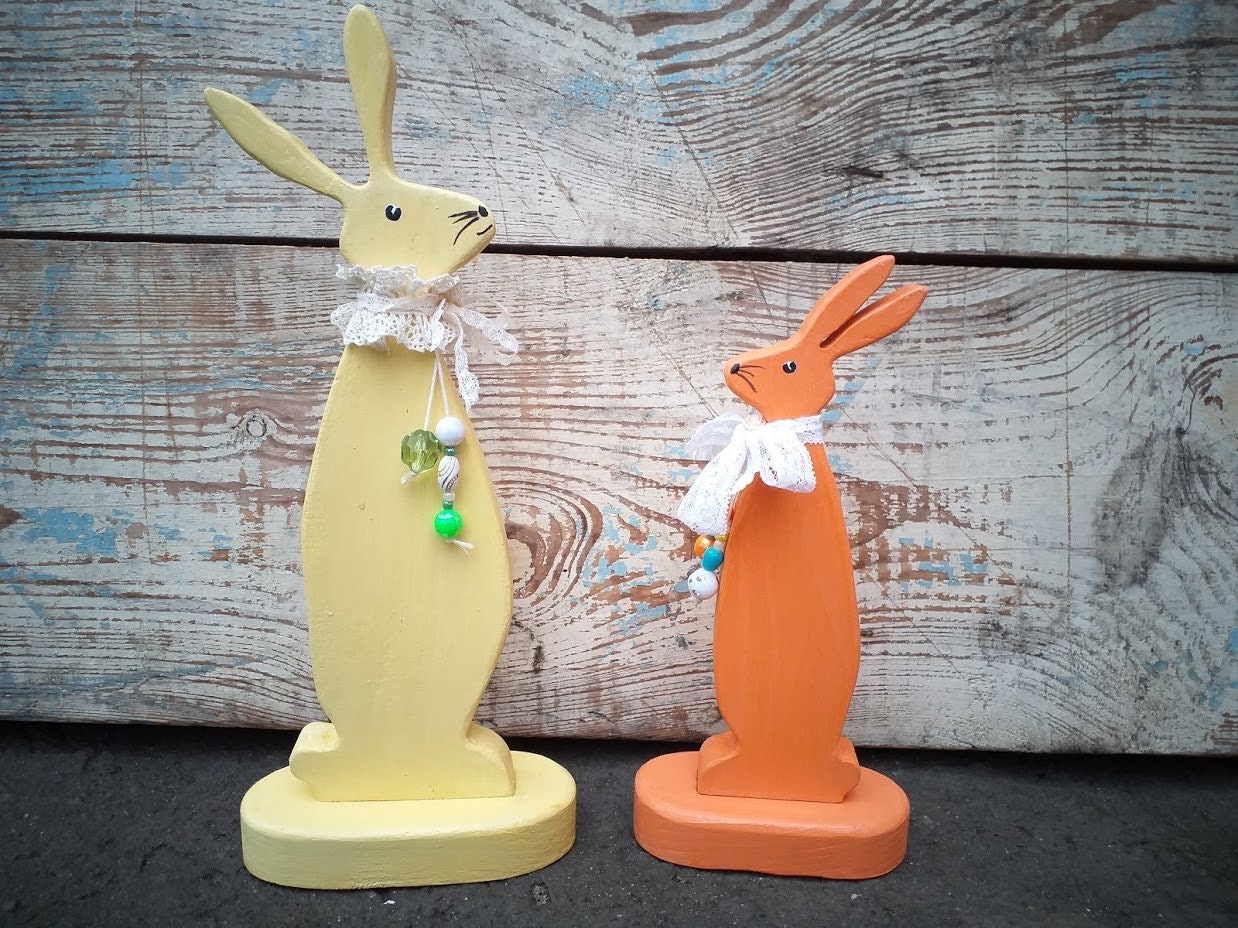 Easter Bunny, Easter Decoration, Nursery Decor, Wood Bunny, Spring ...