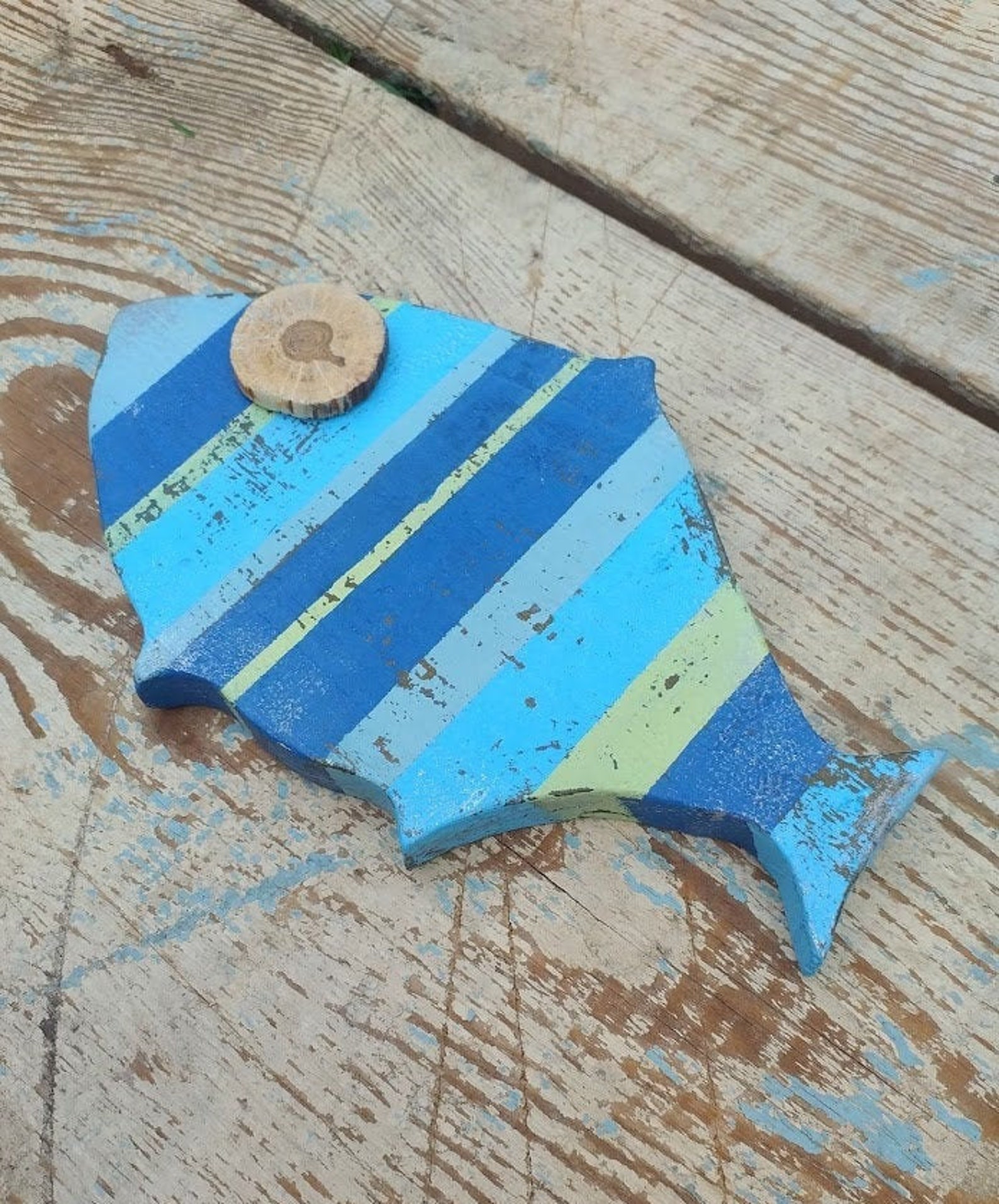 Fish Art Painted Fish Art Wood Fish Wall Hanging Fish - Etsy