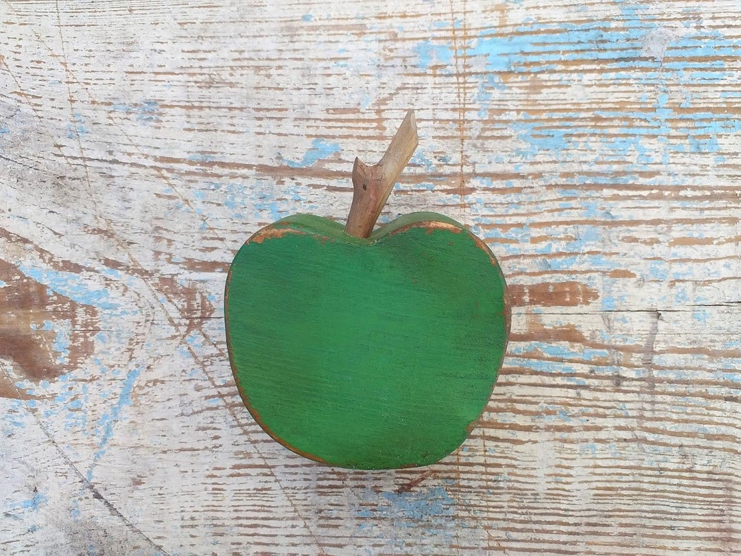 Apple Decor Fall Fruits Decor Wooden Apples Apple and Pear Shelf ...